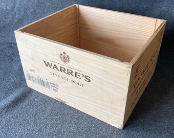 Genuine Wooden Port Bottle Box Planter, Upcycle, Project Etc - Etsy UK