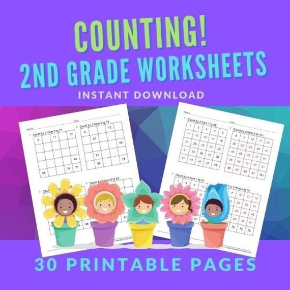 2nd Grade Worksheets Counting by Numbers Tables - Etsy