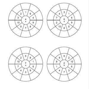 30 Circle Drills Addition Pratique Math Worksheets - Etsy France