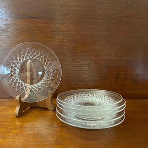 6 Vintage Plates by Tudor Crystal, 1920s, Made in England - Etsy