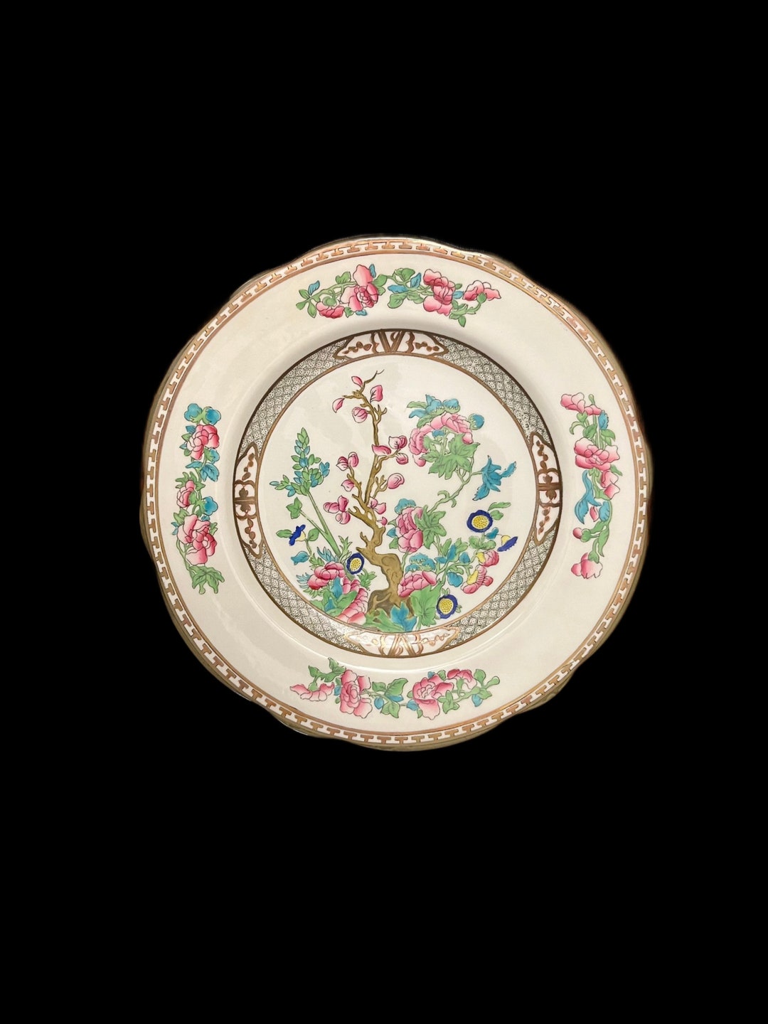 8 Coalport Indian Tree Dinner Plates, Hand-painted Bone China, Made in ...