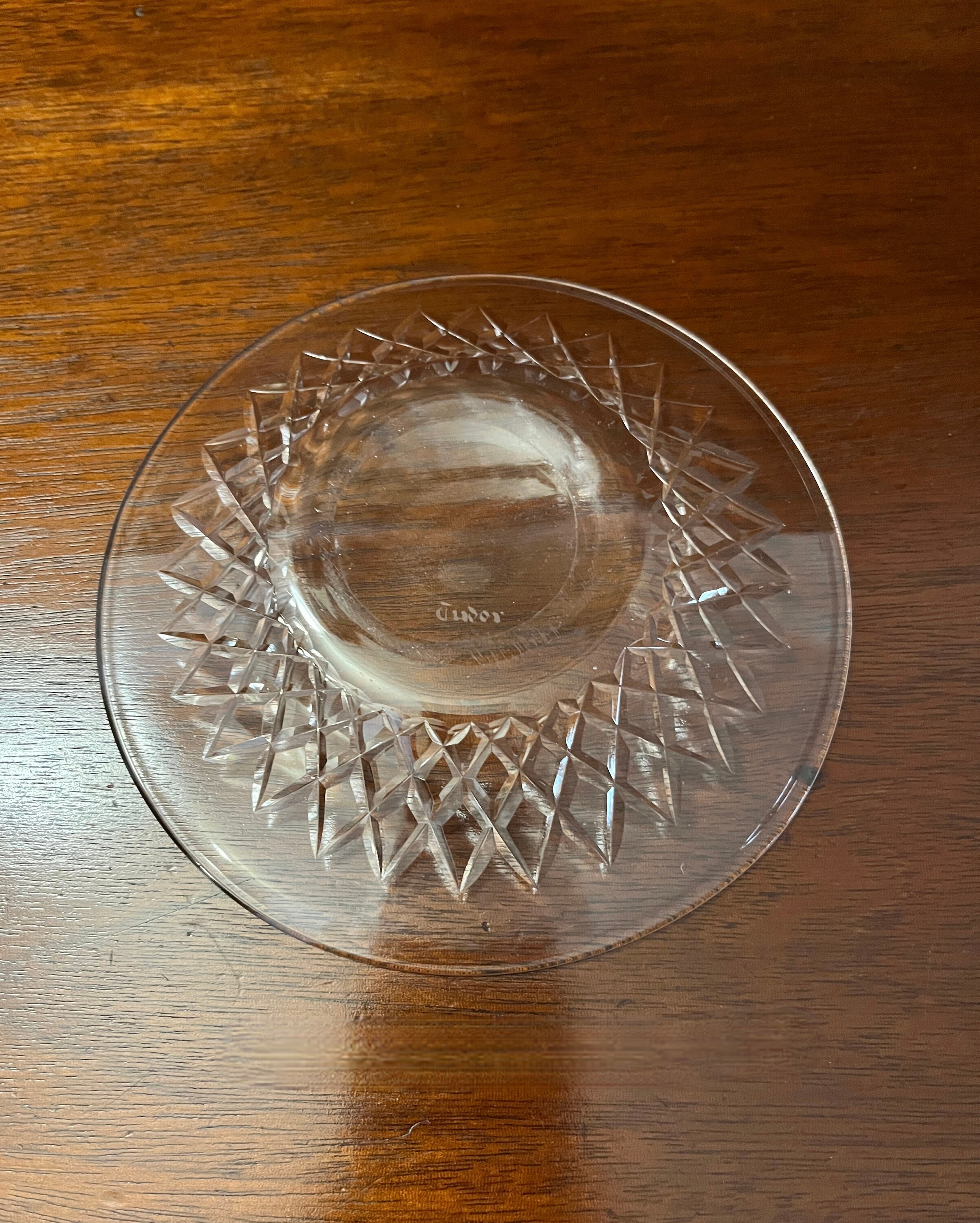 6 Vintage Plates by Tudor Crystal, 1920s, Made in England - Etsy