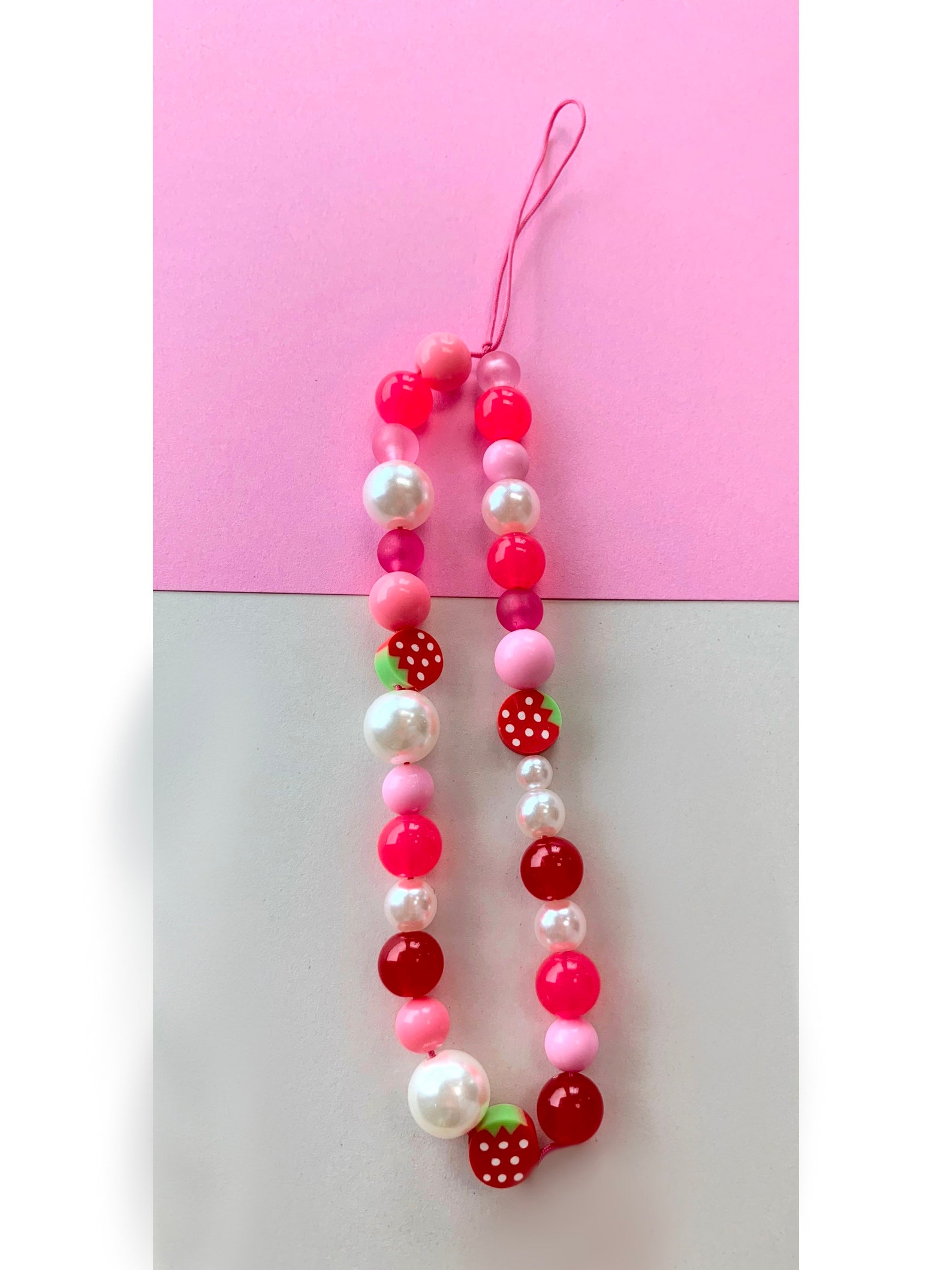 Customizable Strawberry Phone Charm Pink Strawberry Phone - Etsy