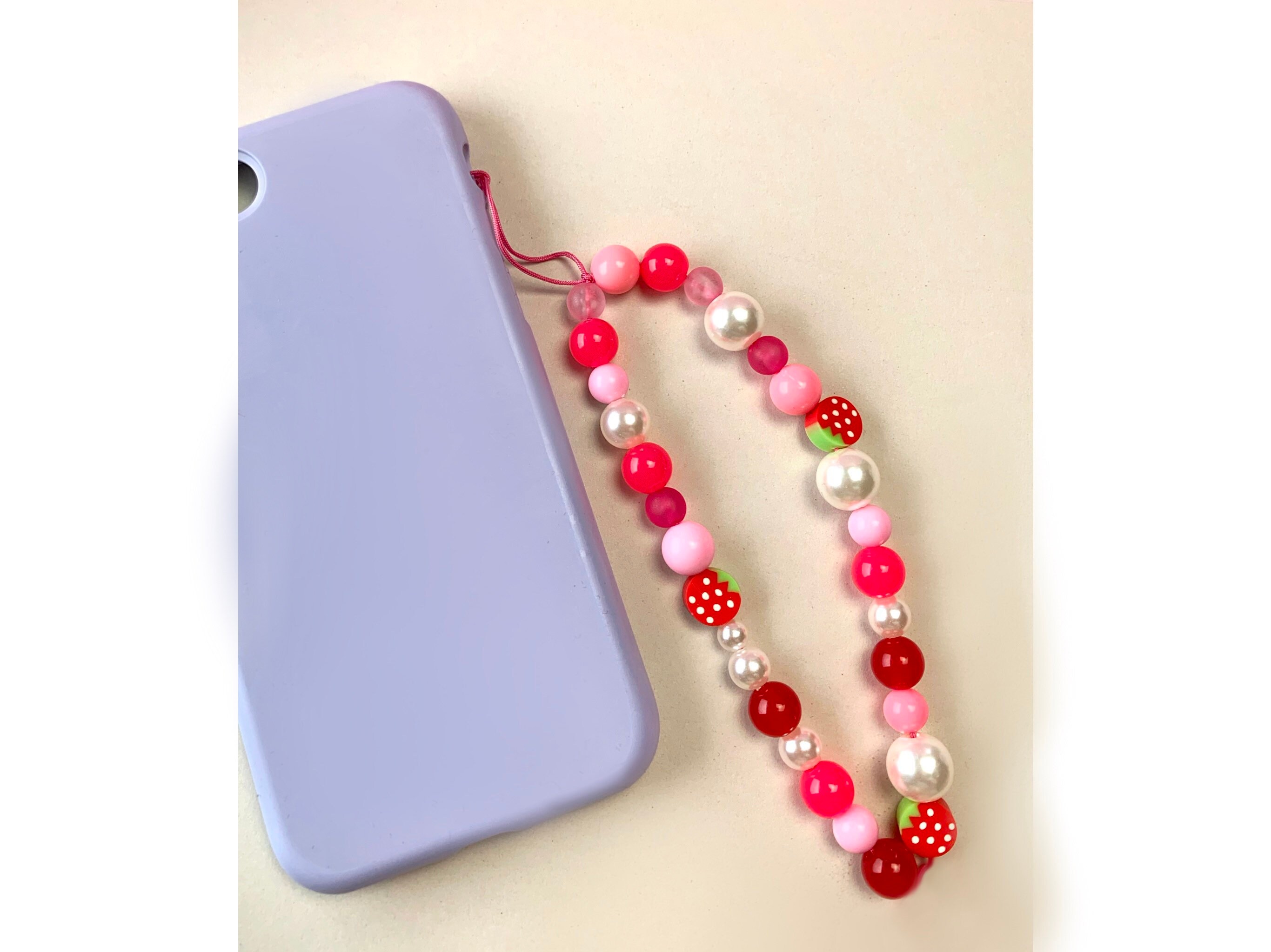 Customizable Strawberry Phone Charm Pink Strawberry Phone - Etsy