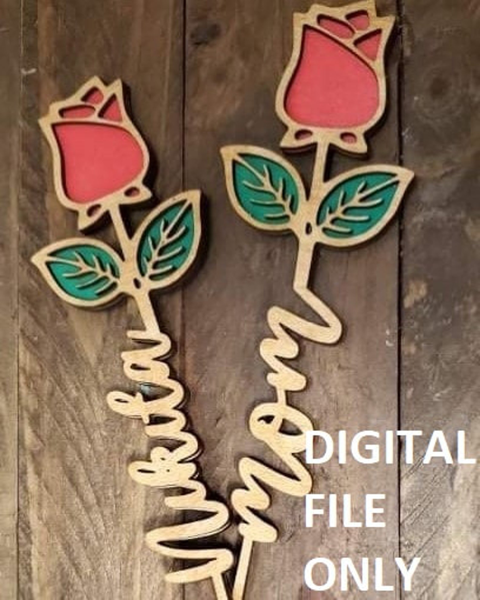 Name Rose SVG FILE ONLY - Etsy