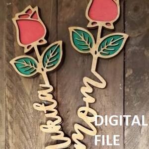 Name Rose SVG FILE ONLY - Etsy