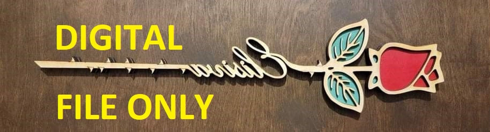 Name Rose SVG FILE ONLY - Etsy