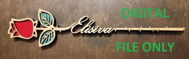 Name Rose SVG FILE ONLY - Etsy