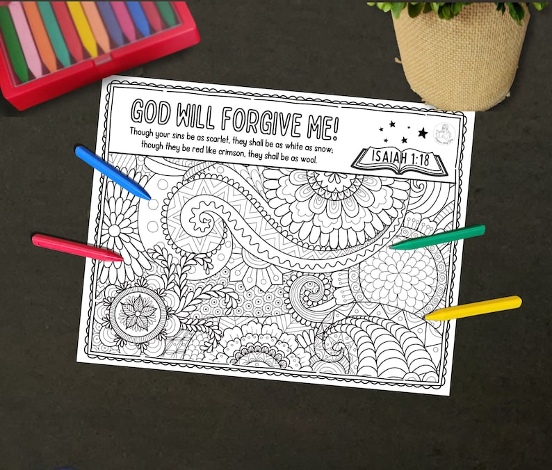8 R's of Repentance Spinner Wheel & Coloring Page (mosiah 26:30) - LDS ...