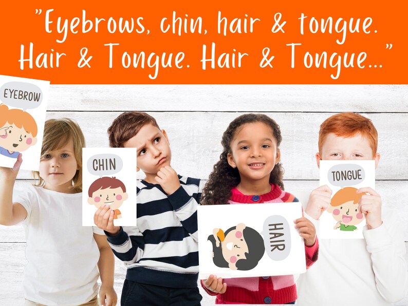 Head, Shoulders, Knees, Toes Visuals | Instant Download | Classroom ...