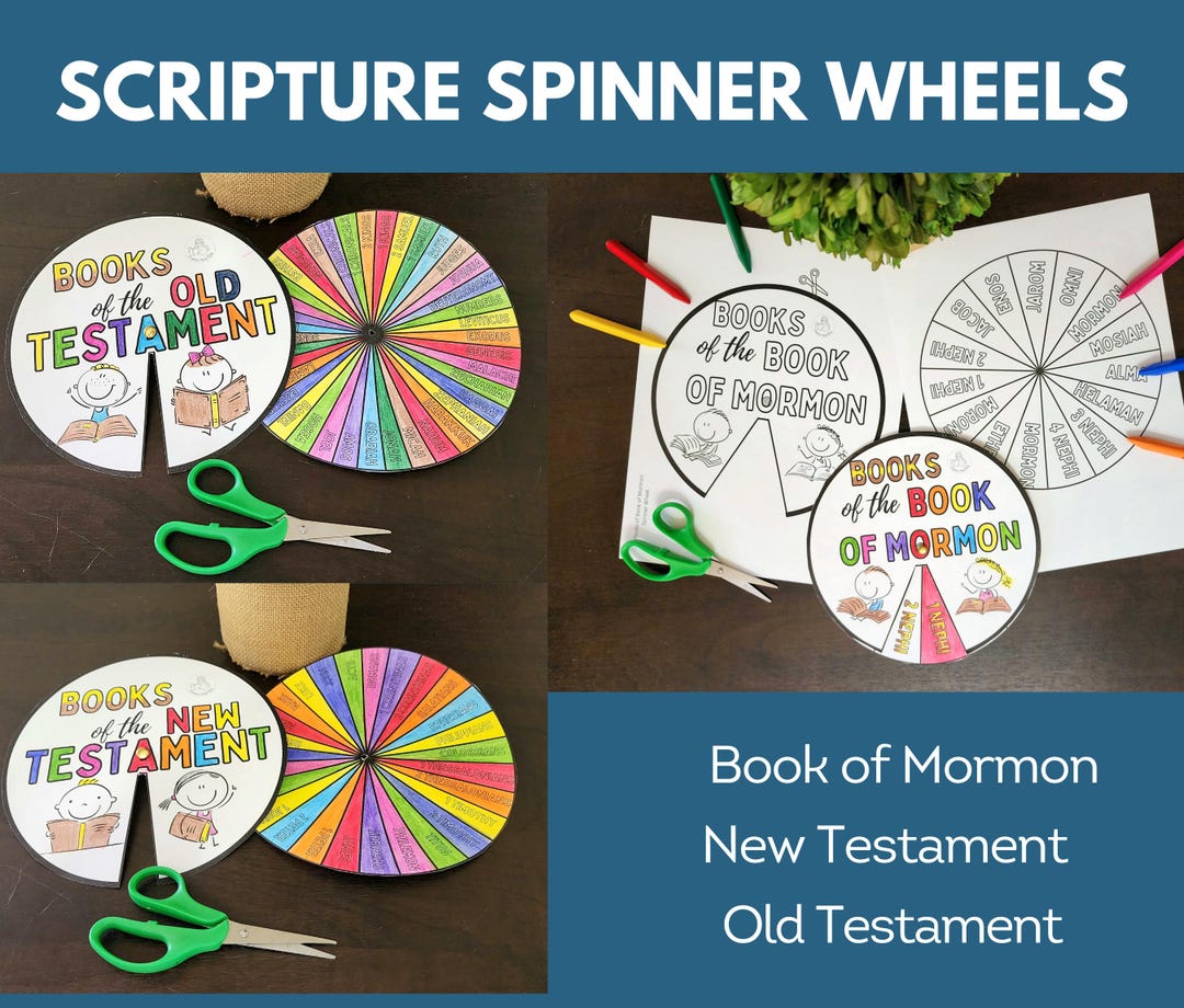 Scripture Books: Book of Mormon, Old & New Testament Spinner Wheels ...