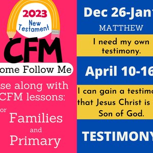 Testimony Blocks Kids Craft | Come Follow Me Families & LDS Primary ...