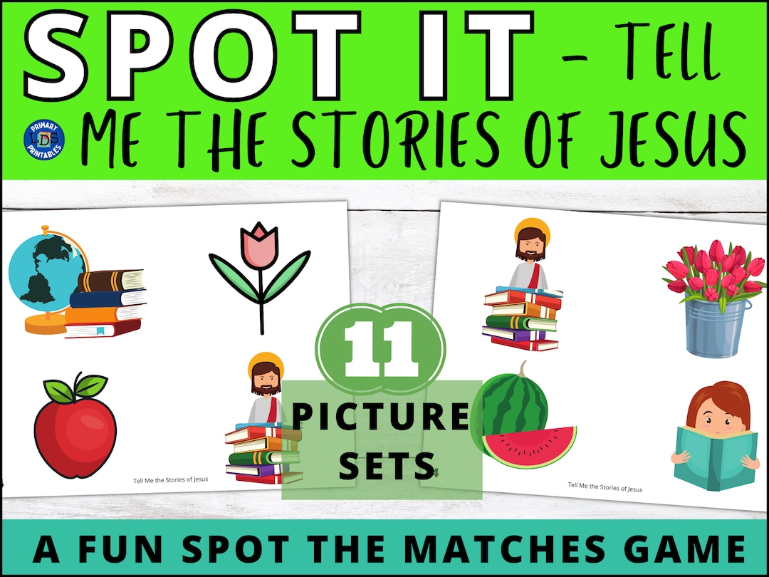 Primary Song Game: Tell Me the Stories of Jesus SPOT IT Song Visuals ...