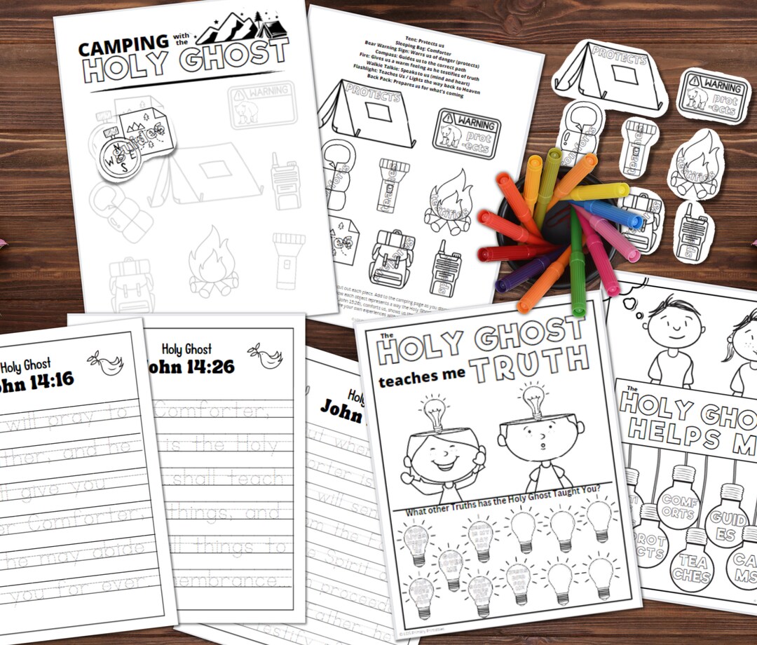 Rolls of the Holy Ghost Printables | Kids Bible Coloring Pages | James ...