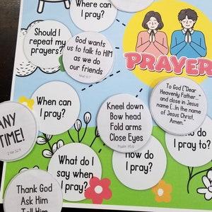 PRAYER Folder Game, Learn About Prayer, Come Follow Me Primary Children ...