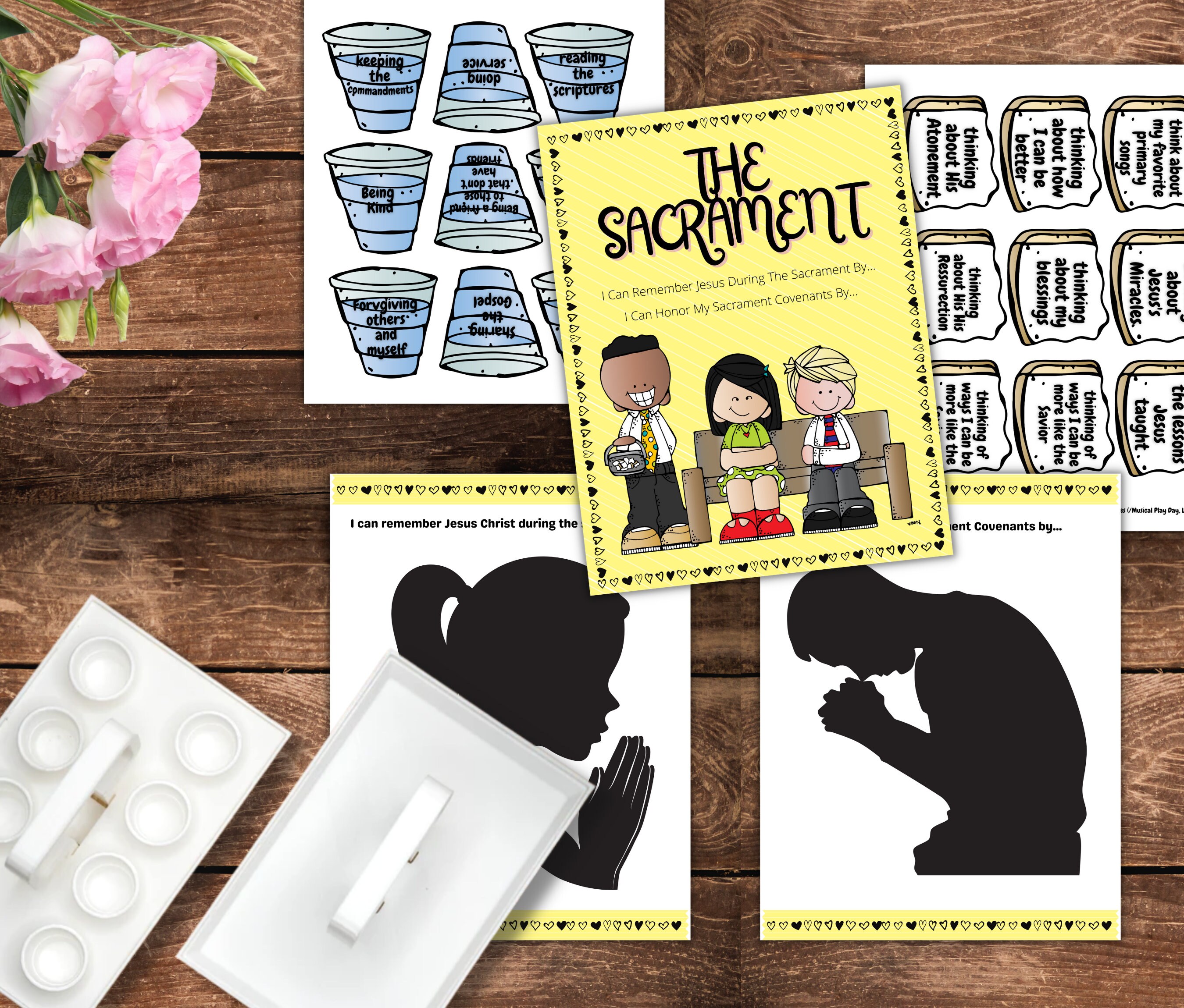 LDS Sacrament Folder Game: Sacrament Covenants Remembering Jesus, LDS ...