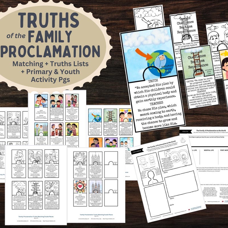 Lds Family Drawing - Etsy