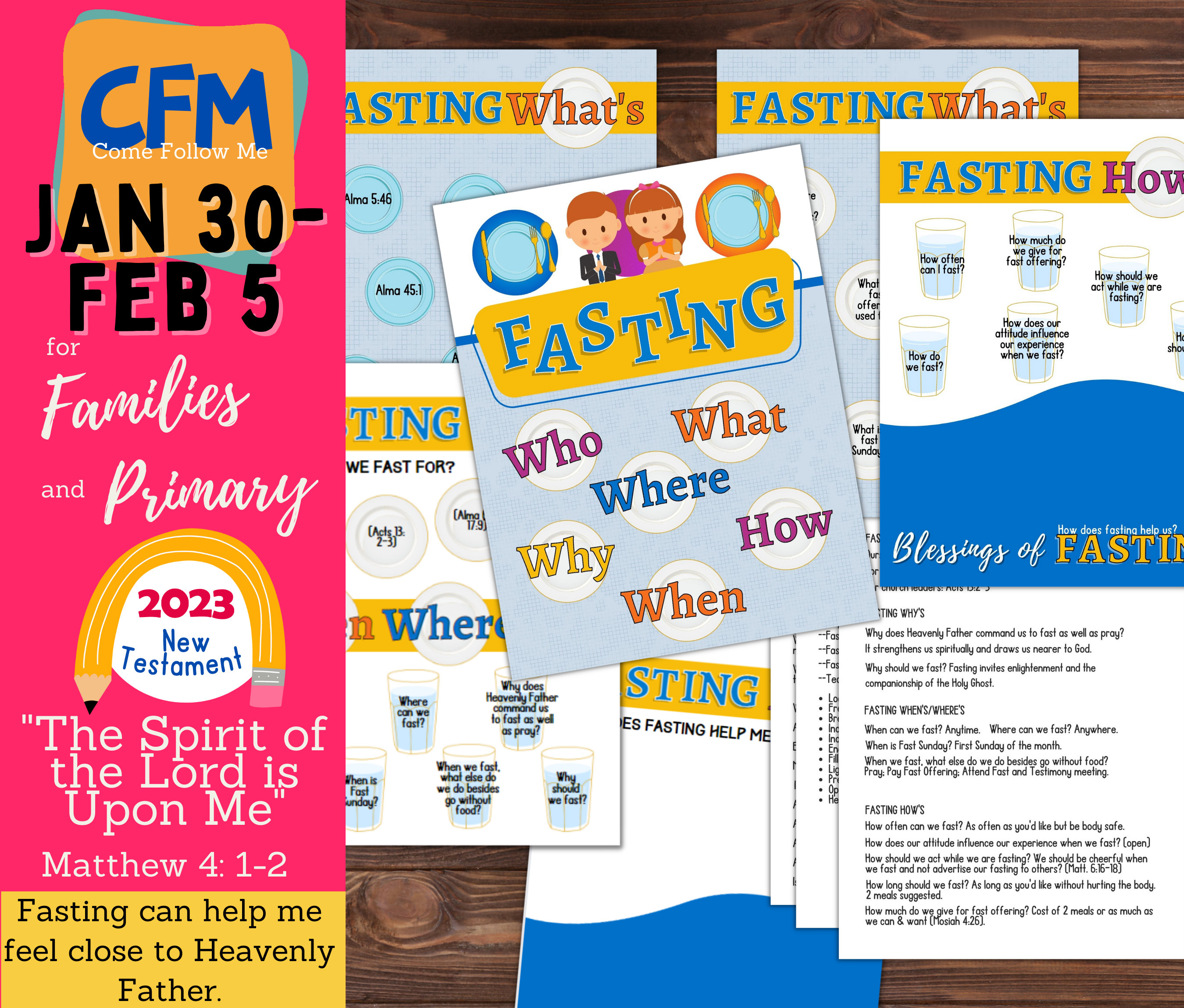 Fasting Activity Bundle | Fast Offering, Fast, Giving to Poor | Kids ...