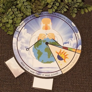 THE CREATION Genesis Scripture Story Wheels Color + B&W | Kid Bible ...