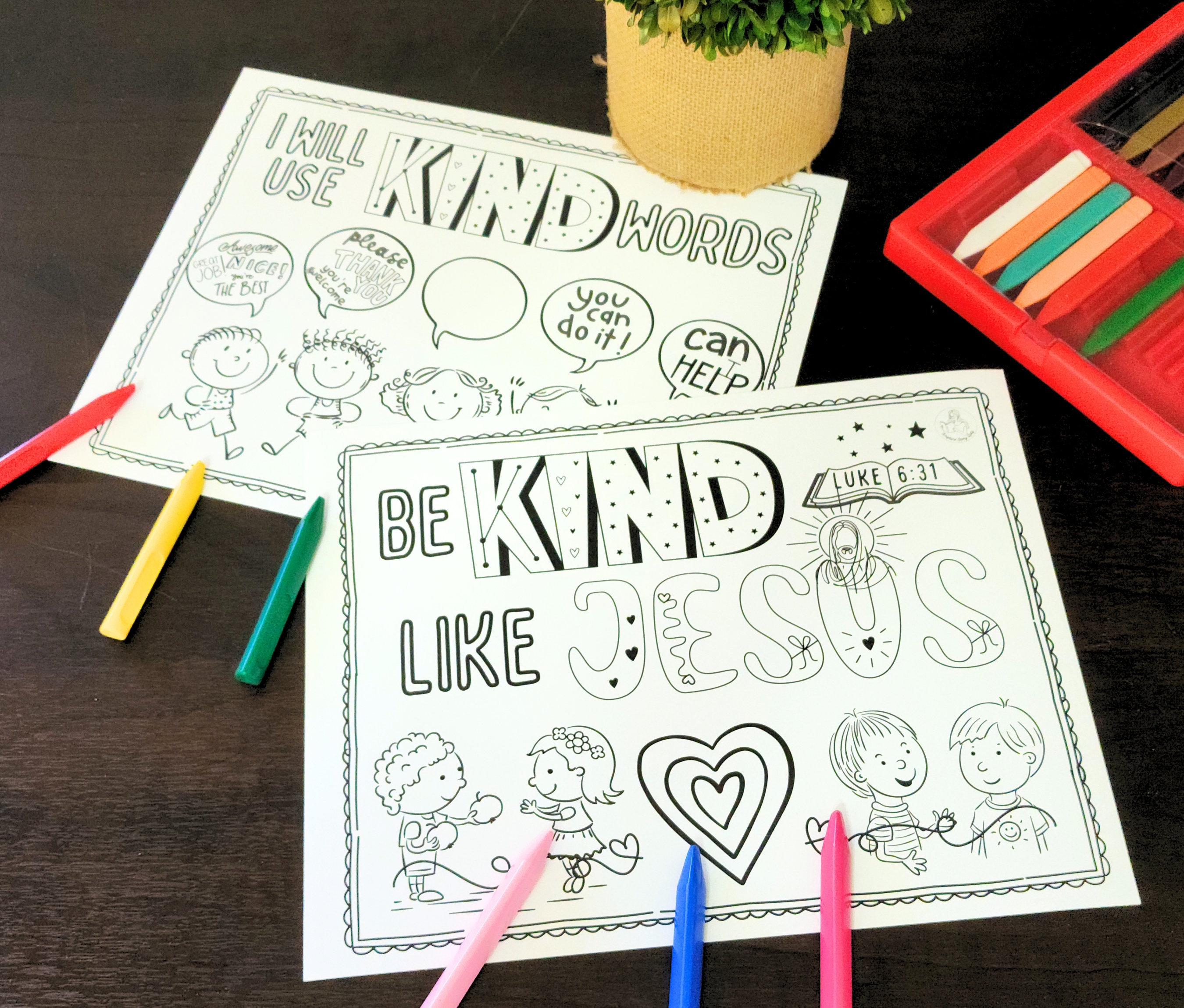 Kindness (luke 6:31 Do Unto Others) Coloring Spinner Wheel Craft & Pgs ...