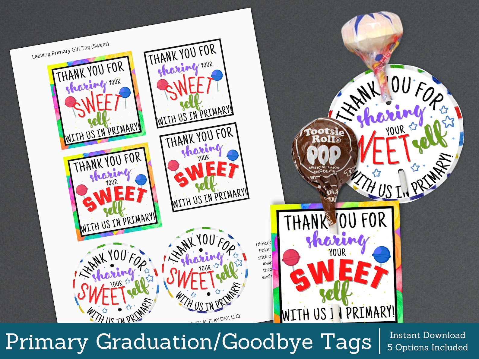 LDS Primary Goodbye Treat Gift Tags | Moving, Graduating, Leaving ...