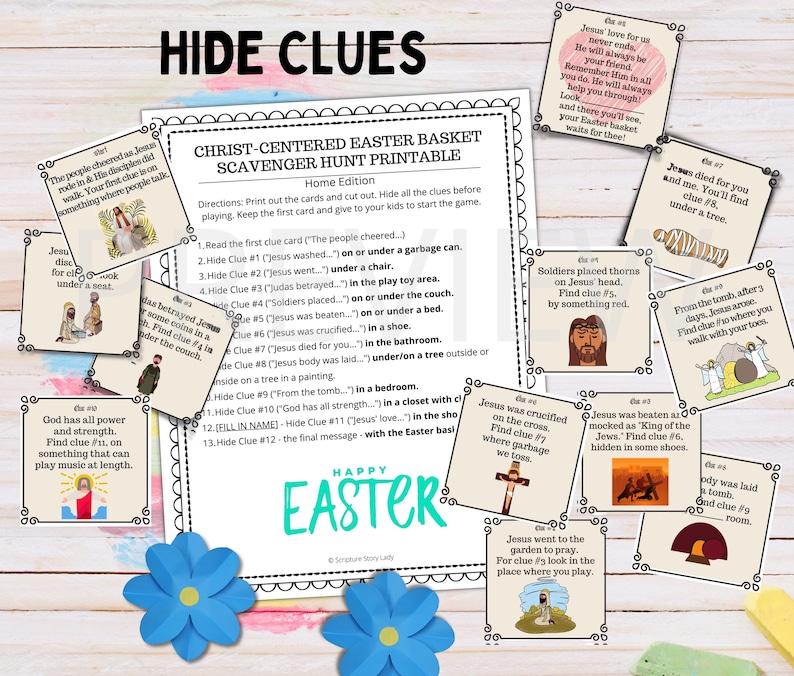 Christ-centered Easter Basket Scavenger Hunt CHURCH EDITION | Easter ...