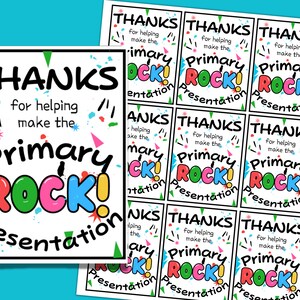 Pop Rocks Gift Tag: Thanks for Helping Make the Primary - Etsy