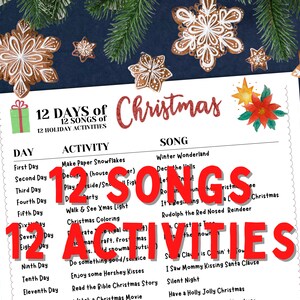 Twelve Days of Christmas | 12 Songs of Christmas | Christmas Cards ...
