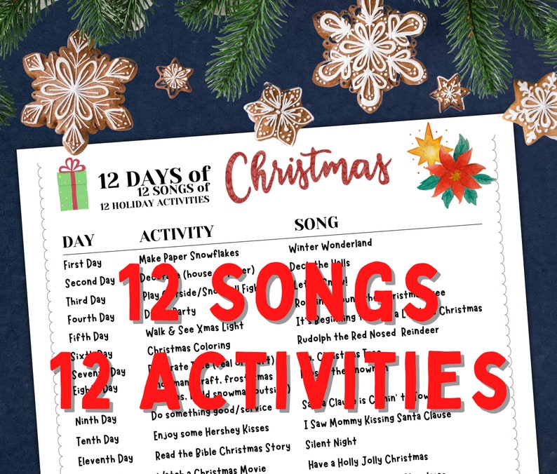 Twelve Days of Christmas | 12 Songs of Christmas | Christmas Cards ...