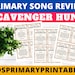 Primary Singing Time SCAVENGER HUNT Primary Song Review Primary Program ...