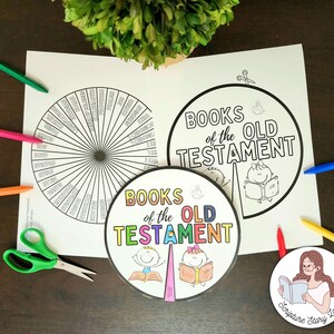 Books of the Bible: Old & New Testament Coloring Spinner Wheels - Bible ...