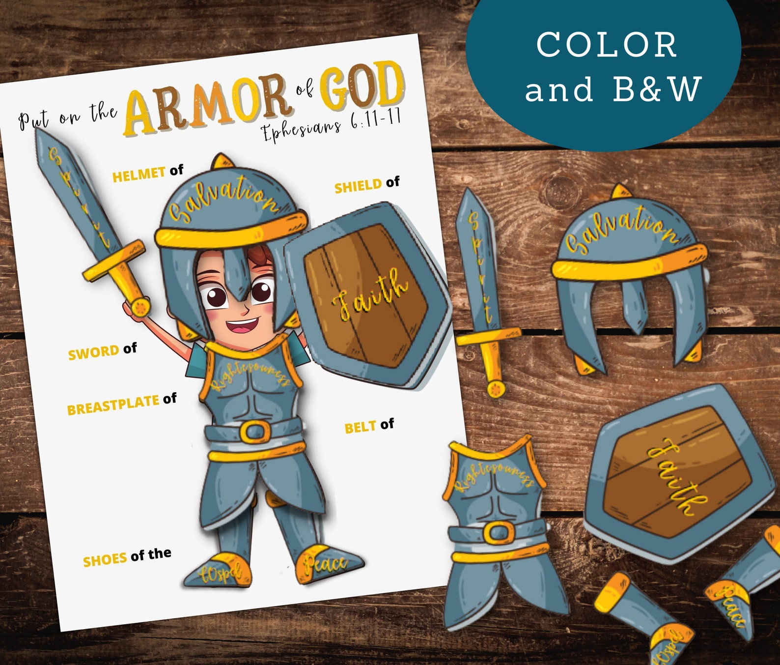 Armor of God Whole Armor of God Ephesians 6 Sword of the Spirit Kids ...