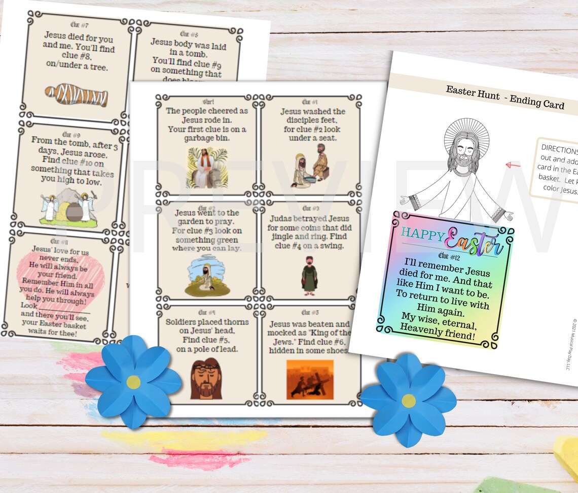 Christ-centered Easter Basket Scavenger Hunt OUTDOOR EDITION Easter ...