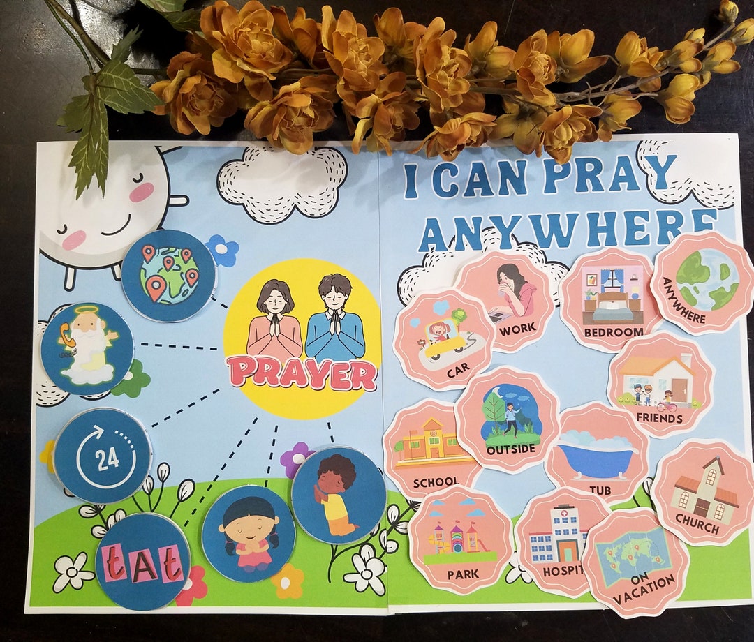PRAYER Folder Game, Learn About Prayer, Come Follow Me Primary Children ...
