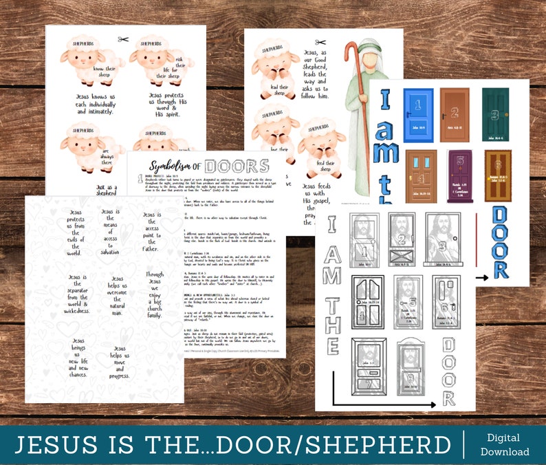 Jesus is the Good Shepherd / Jesus is the Door John 10:14 Galatians 3 ...
