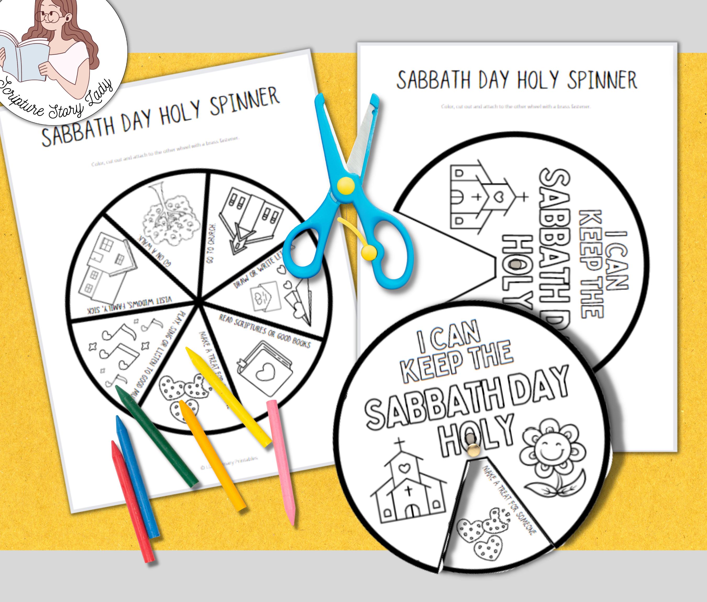 BIBLE-ONLY, Keep Sabbath Day Holy Kids Bible Activity Bundle, Folder ...