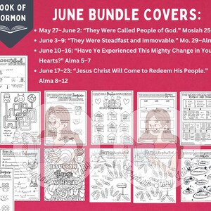 June Come Follow Me 2024 Book of Mormon Bundle Mosiah 25-29 - Etsy
