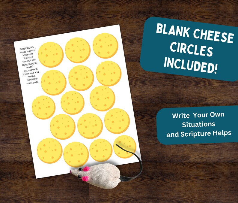 Temptation Activity Bundle - Scenarios, Scriptures Match, Gospel Helps ...
