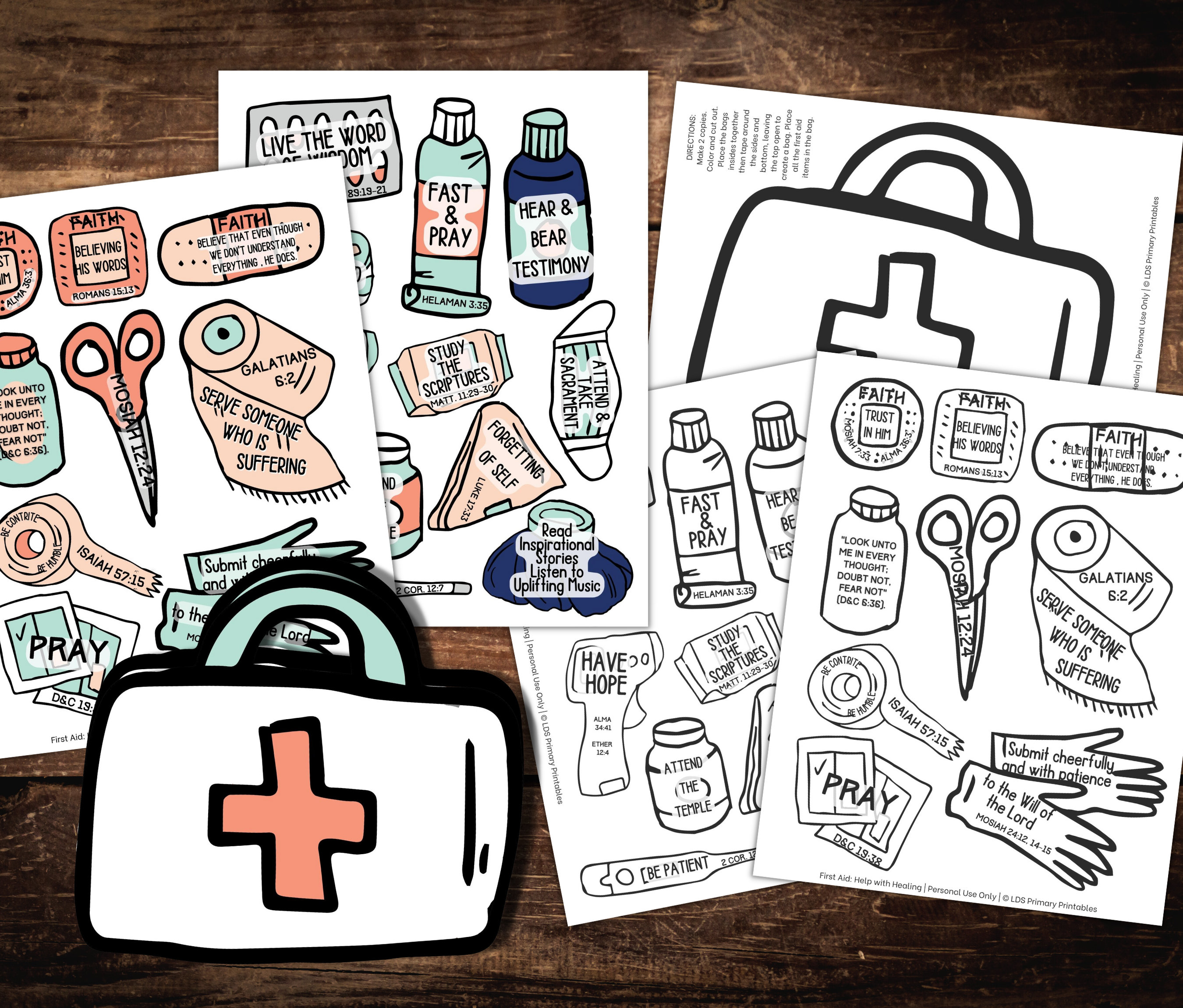 Jesus Can Heal Me First Aid Craft: Obtaining Healing | Come Follow Me ...
