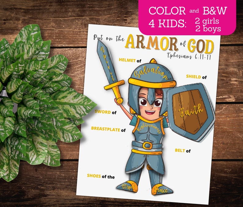 Armor of God Whole Armor of God Ephesians 6 Sword of the - Etsy