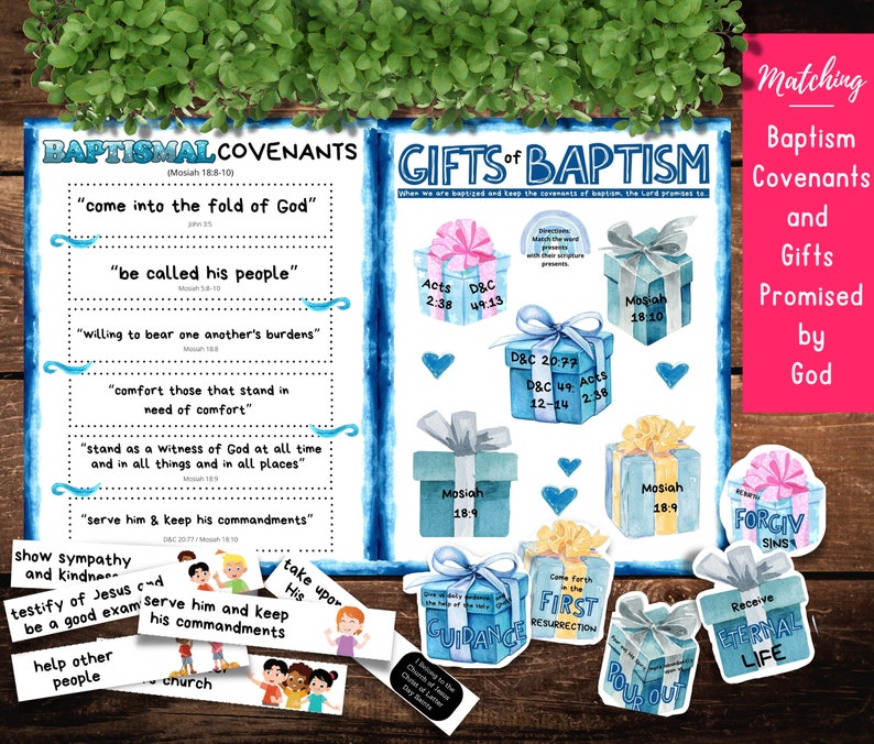 All About Baptism Folder Game | Baptism Prep Activities Baptism Lessons | Holy Ghost | Jesus ...