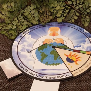 THE CREATION Genesis Scripture Story Wheels Color + B&W | Kid Bible ...
