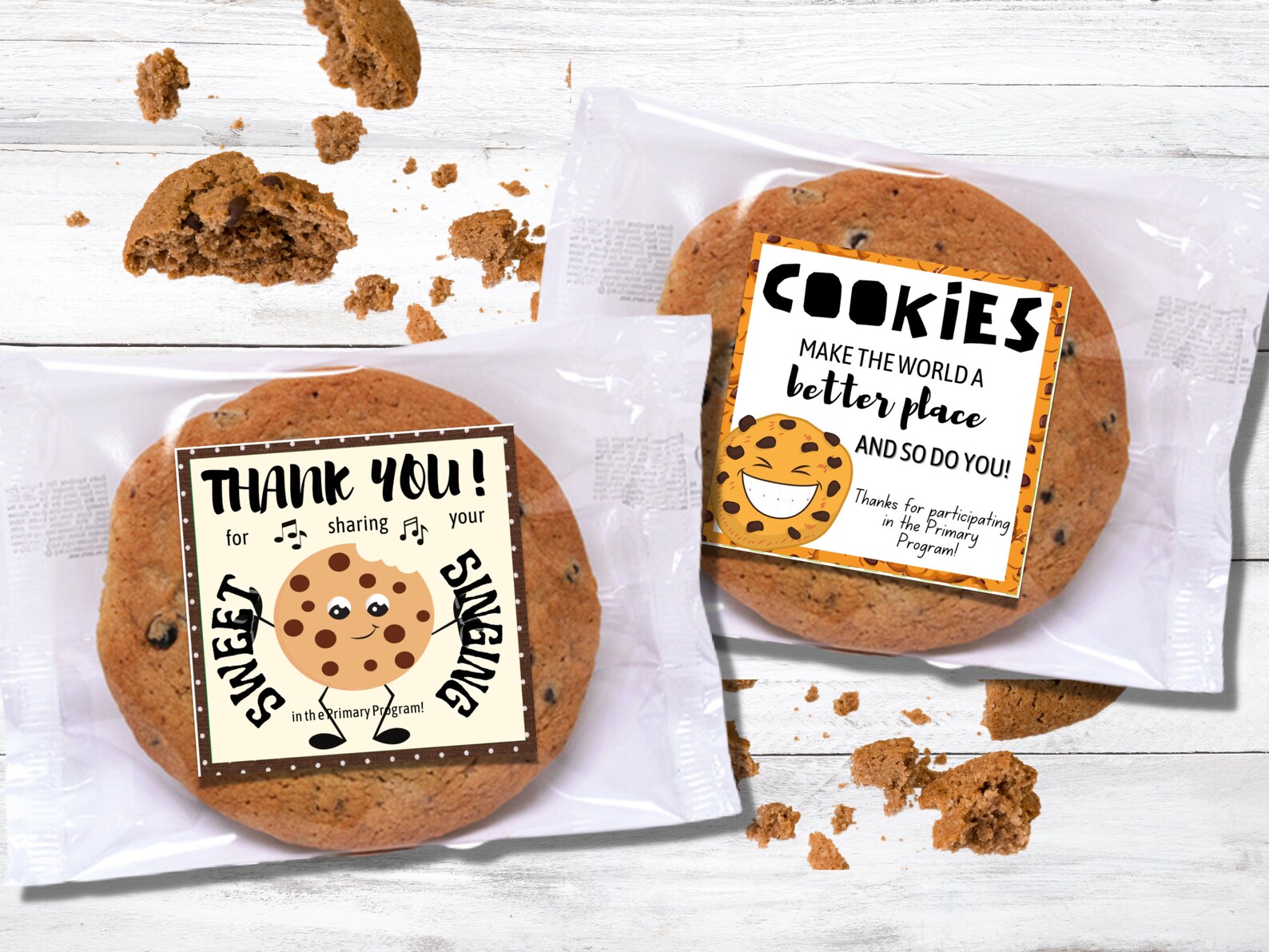 Primary Program COOKIE Gift Tags LDS Primary Primary - Etsy