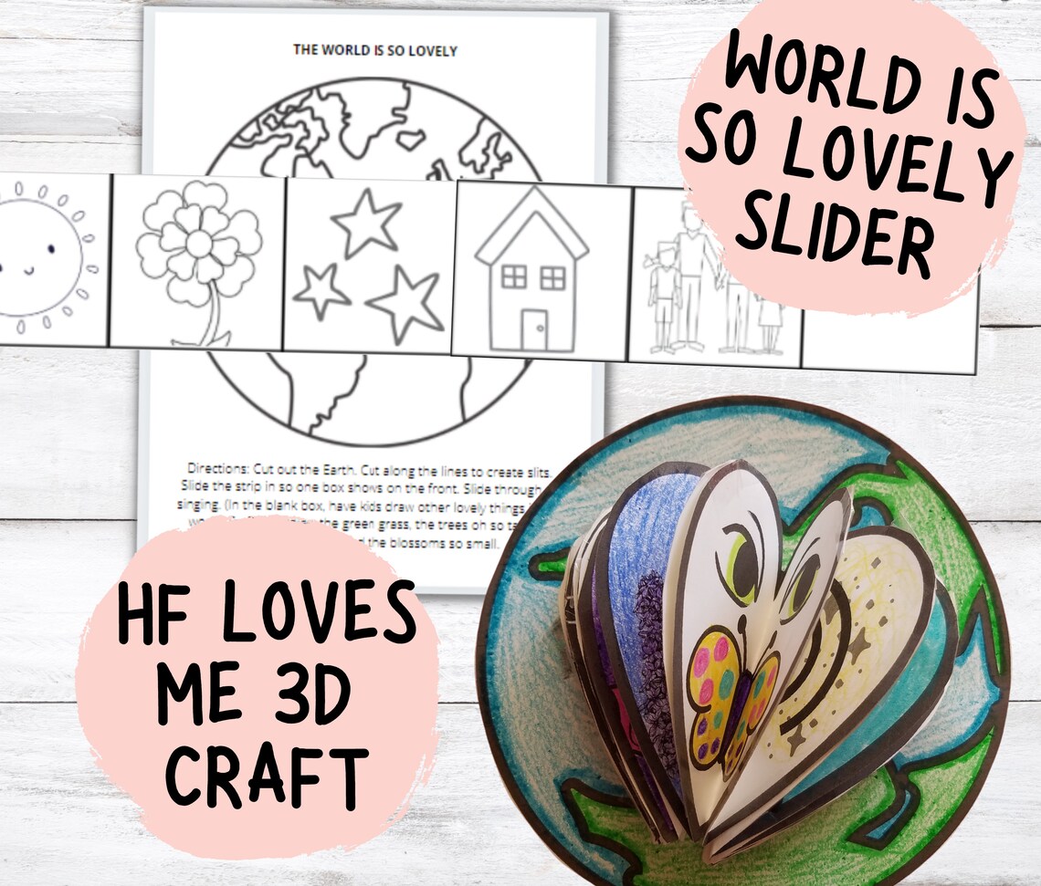 Creation Craft Kit My Heavenly Father Loves Me 3D Earth - Etsy