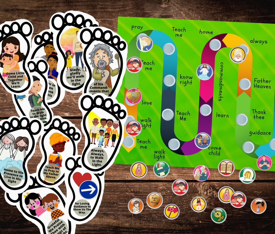 Teach Me to Walk Bundle: | Primary Singing Time | Song Visuals | Board ...