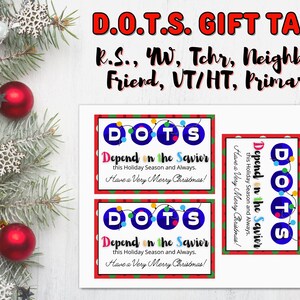 D.O.T.S. Christmas Treat Gift Tag Depend on the Savior | Instant ...