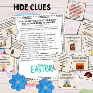 Christ-centered Easter Basket Scavenger Hunt HOME EDITION | Easter ...