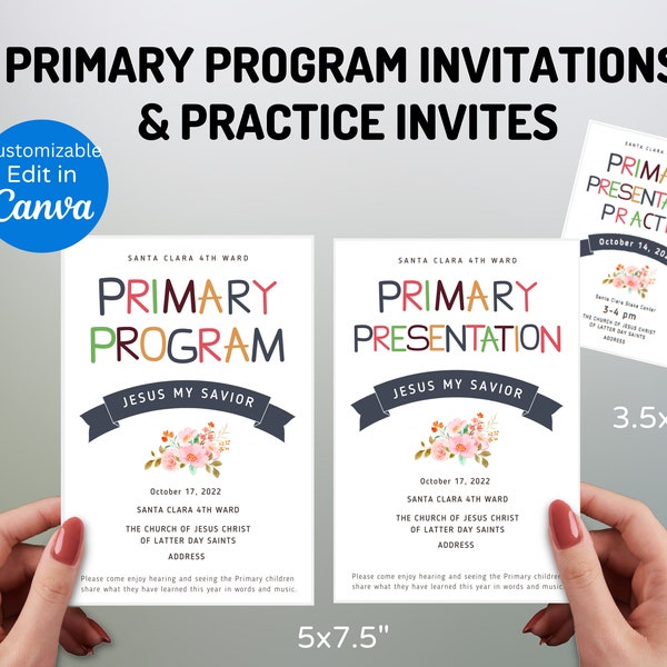Lds Primary Program - Etsy