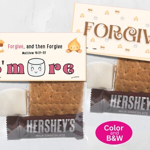 Forgive S'more Gift Bag Topper Tag Printable | Religious Gift Tags ...