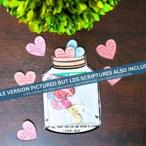 Love Jar Craft, Scripture Lessons on Love, Come Follow Me Primary ...